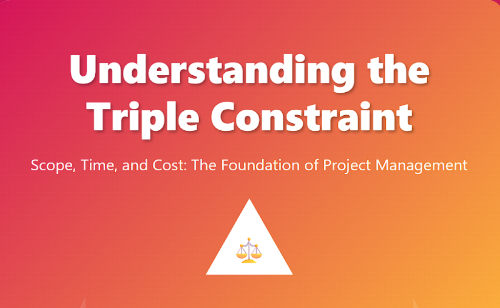 Understanding the Triple Constraint: Scope, Time and Cost - All Best ...