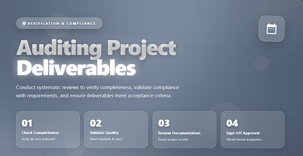 Auditing Project Deliverables - All Best Software