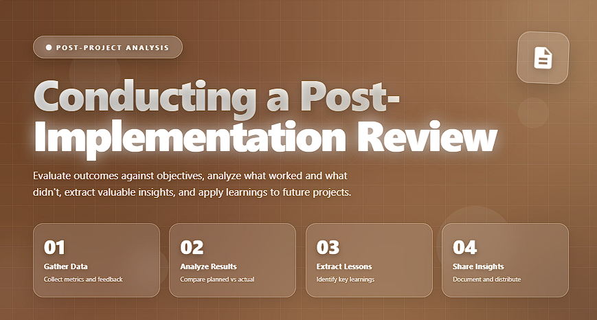 Conducting a Post-Implementation Review - All Best Software