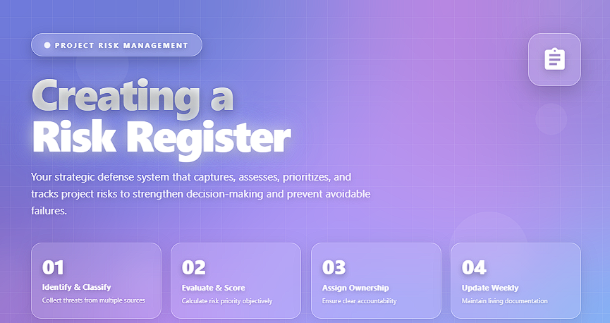Creating a Risk Register - All Best Software