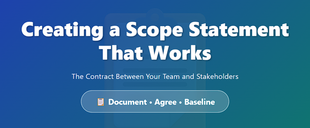 Creating a Scope Statement That Works - All Best Software