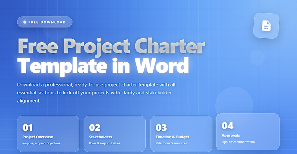 Free Project Charter Template in Word - All Best Software