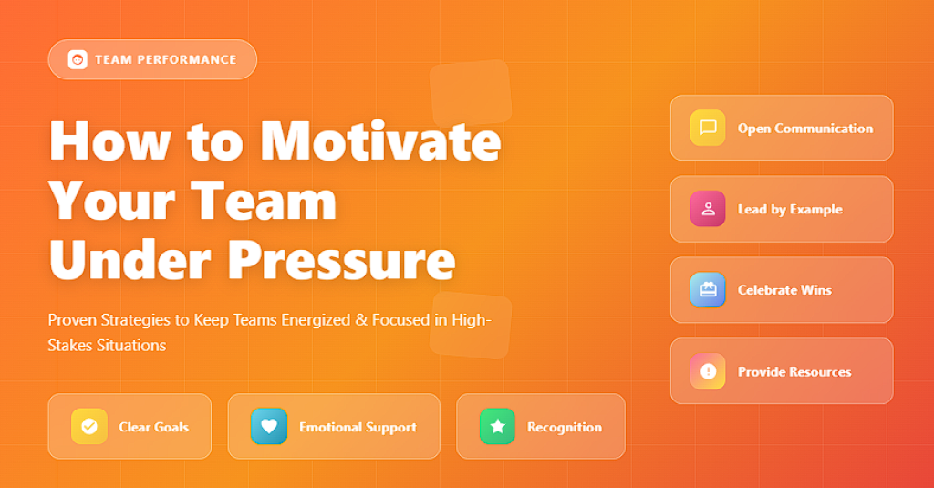 How to Motivate Your Team Under Pressure - All Best Software
