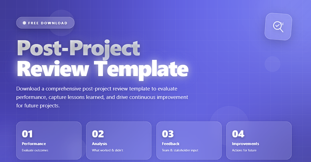 Post-Project Review Template - All Best Software