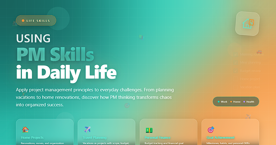 Using PM Skills in Daily Life - All Best Software