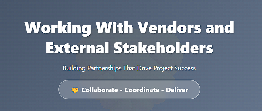 Working With Vendors and External Stakeholders - All Best Software